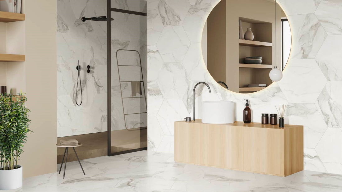 Tile America's Calacatta Hex Porcelain – TileAmerica